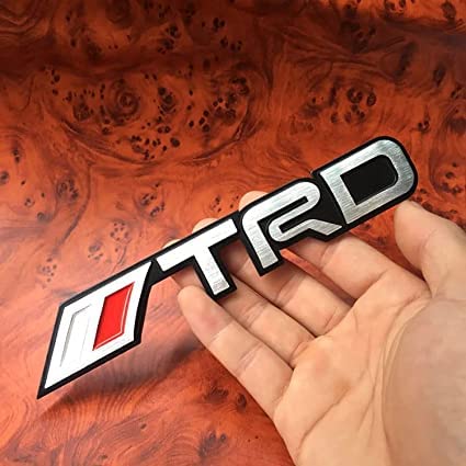 AUTOEON TRD Emblem Sticker for All Cars, Metal (Silver), Fit for Tacoma ...