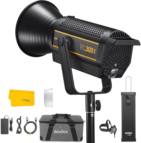Amazon.com : Godox VL300 II LED Video Light, 320W 5600K Daylight ...