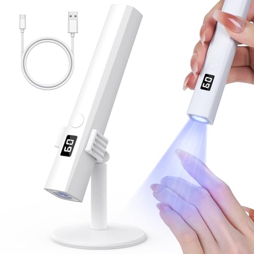 Handheld UV Light for Gel Nails, 5W LED Nail Lamp, Portable Mini Nail ...