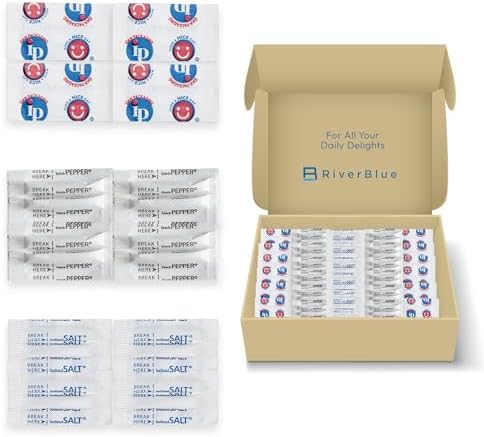 TSHomeGoods Salt and Pepper Packets. Good For Travel, For Everyday, 250 ...