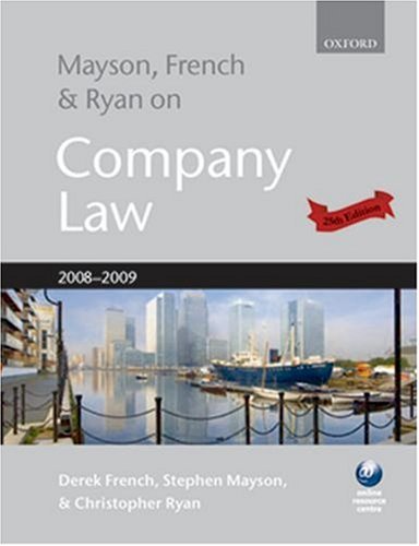 Amazon.com: Mayson, French and Ryan on Company Law: 9780199547050 ...
