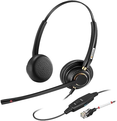 Amazon.com: Arama Cisco Phone Headset with Mic Noise Canceling ...