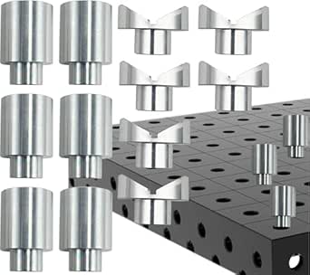 RCTUTEIAO Welding Table Fixture Pins 12 Pcs 5/8 x 1 x 1.5 Stop ...