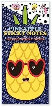 Cute Sticky Notes, 150 Pack of Pineapple Sticky Notes Fruit Shape Self ...