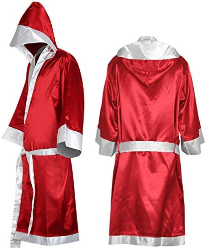 Amazon.com: Jiecikou Boxing Robe Cloak with Hood Men and Women Boxer ...