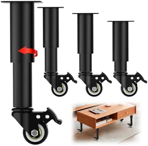 Amazon.com: Wlrrcwdttc 7-12 inch Metal Adjustable Furniture Legs with 2 ...