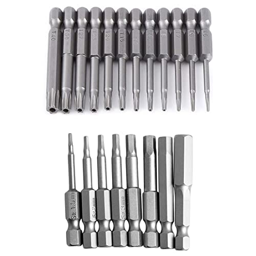 Snapklik.com : Impact Driver Allen Bits + Torx Bits Set Quick Change 1/ ...
