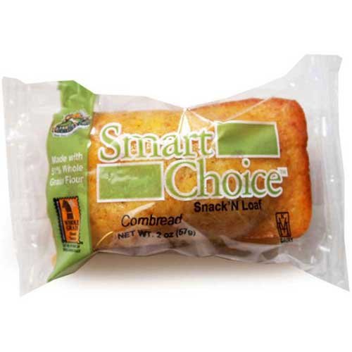 Amazon.com: Smart Choice Wholegrain Cornbread Loaf, 2 Ounce - 72 per ...