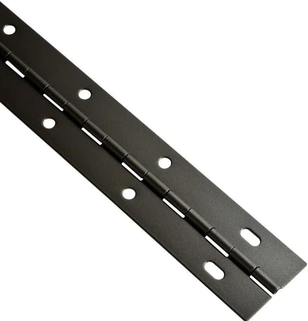 H750 Piano Hinge with Screw Holes, 1 1/2” Inch Wide, Heavy Duty Steel ...