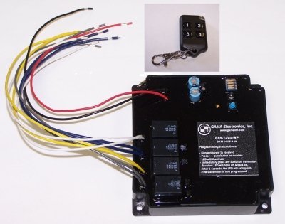 Amazon.com: GAMA Electronics R.F. Remote Control Transmitter Receiver 4 ...