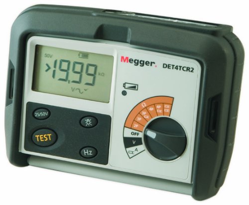 Megger DET4TCR2 4-Terminal Ground Resistance Tester with Rechargeable ...