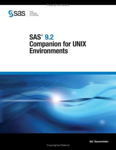 Sas 9.2 Companion for Unix Environments: SAS Institute: 9781599947921: Amazon.com: Books
