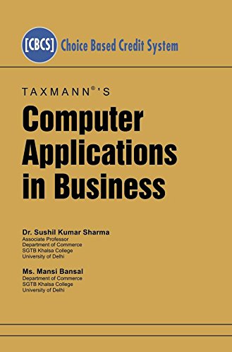 Computer Applications in Business (CBCS) by Dr. Sushil Kumar Sharma ...