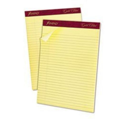 * Gold Fibre Ruled Pad, Legal/Wide Rule, Ltr, Canary, 50-Sheet Pads ...