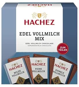 Amazon.com : Hachez Edel Vollmilch Milk Chocolate Mix - 150 g - Germany ...
