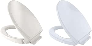 TOTO SS154#12 Elongated Toilet Seat Bundle with SS114#01 Elongated ...
