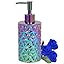 Amazon.com: 12 Oz Rainbow Ceramic Soap Dispenser with Rust Proof ...
