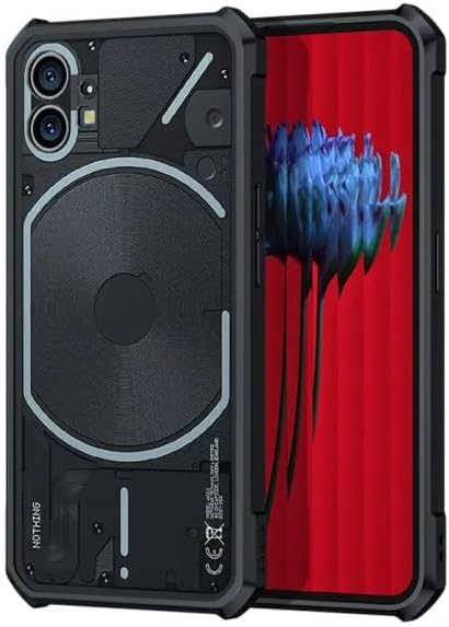 Spazy Case® Nothing Phone 2 Back Cover | Transparent Crystal Clear Hard ...