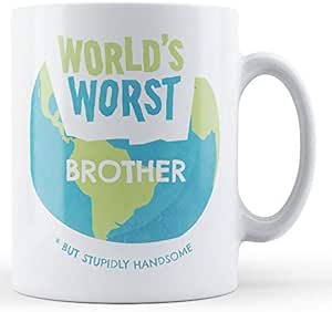 Finger prints - World's Worst Brother - Insulting Funny Sibling Gift ...