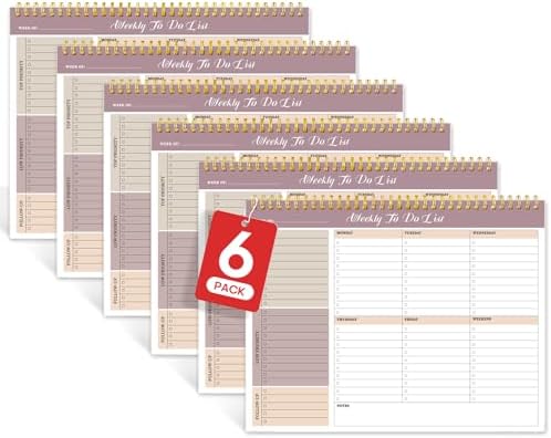 Amazon.com : Weekly To Do List Notepad with 52 Undated Sheets（8.5"×11 ...