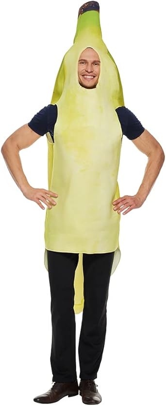 Amazon.com: FantastCostumes Adult's Sponge Banana Costume Halloween ...