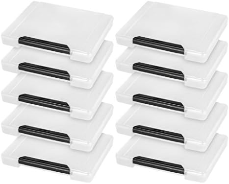 Amazon.com: IRIS Portable Project Case with Buckle, 10 Pack, Clear ...