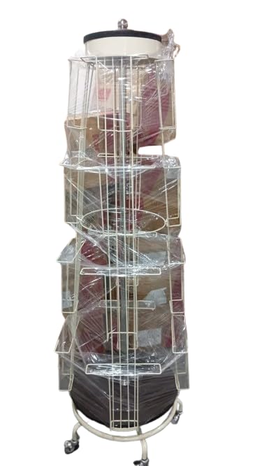 Alloy Steel, Rotating, Handy, Space Organizing Display Rack with 16 ...