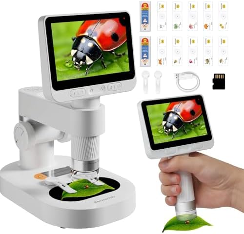 Amazon.com : 800X HD Handheld Digital Microscope for Adults, with 2 ...