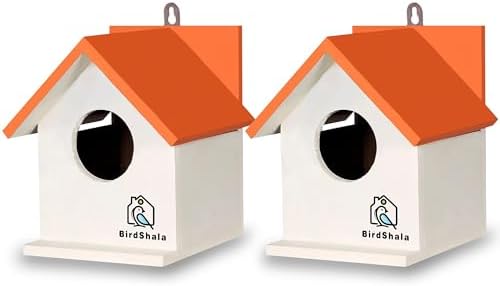 BirdShala Bird House for Sparrow, Budgies and Finches with Air ...