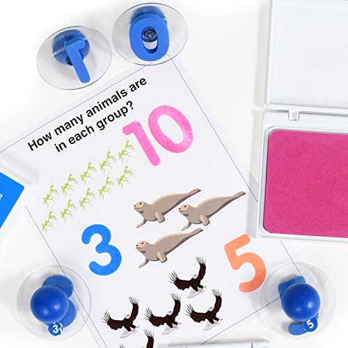 READY 2 LEARN Giant Stampers – Numbers 0-9 – Set of 10 – Easy to Hold ...