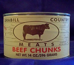 Amazon.com : Grabill Canned Boneless Beef Chunks - 13-oz : Grocery ...