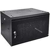 Amazon.com: 6U Wall Mount Server Cabinet Network Rack Enclosure Locking Glass Door by NETECABLE ...