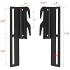 Amazon.com: 4 Pcs #711 Bed Frame Brackets for Headboard or Footboard ...