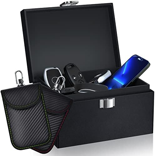 RFID Key Fob Protector, Wisdompro WP4694 RF Signal Blocking Case ...