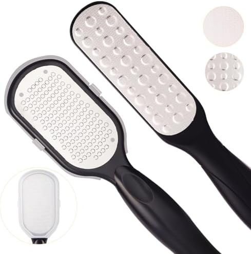 Amazon.com : 2 Pcs Stainless Steel Foot Scraper Metal Foot File Double ...