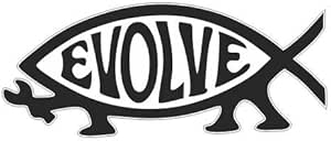 Evolve Jesus Fish Vinyl Sticker Decal, Exterior Accessories - Amazon Canada