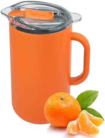 Amazon.com: Served Premium Insulated Pitcher (2L/66oz) - Double Walled ...