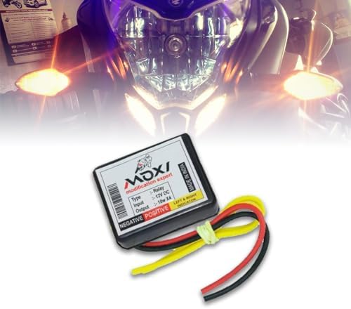 MIKANIX Universal for Bike Hazard Flasher/Blinker Waterproof 16 ...