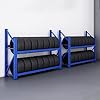 Amazon.com: Commercial Tire Storage Rack, Large Garage Display Shelf ...