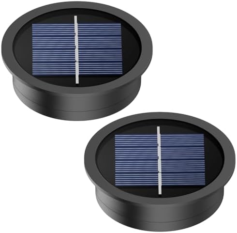 Amazon.com: 2Pack Solar Lights Top Replacement with Rechargeable ...