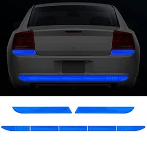 Kelenate® (Blue) 7 Pcs Auto Strong Reflective Stickers Includes Car ...