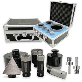 DT-DIATOOL Diamond Core Drill Bits Kit 25/35/51/65/102mm with 50MM ...