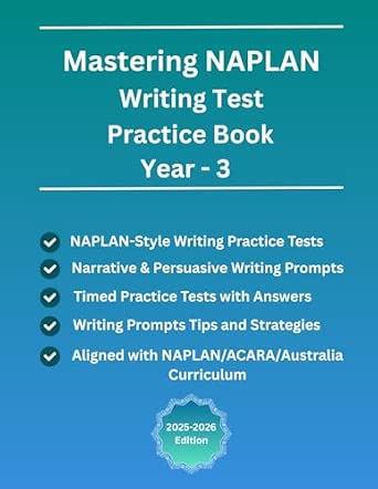 Mastering NAPLAN Writing Test Practice Book For Year-3 (Ages 8-9 ...
