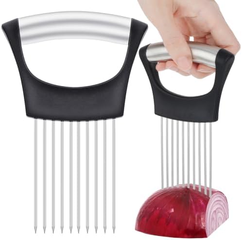 Sibba Onion Slicer Holder 4 Pcs Stainless Steel Onion Cutter Meat ...