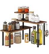 Amazon.com: GHWIE Countertop Organizer Corner Shelf - Bamboo Corner ...