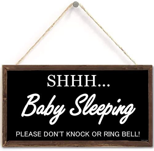 Amazon.com: Honey Dew Gifts Door Signs, Shhh It's Nap Time Please Do ...