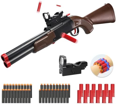 Amazon.com: Tcxomino Double Barrel Toy Shotgun for Age 13+ Years, Two ...