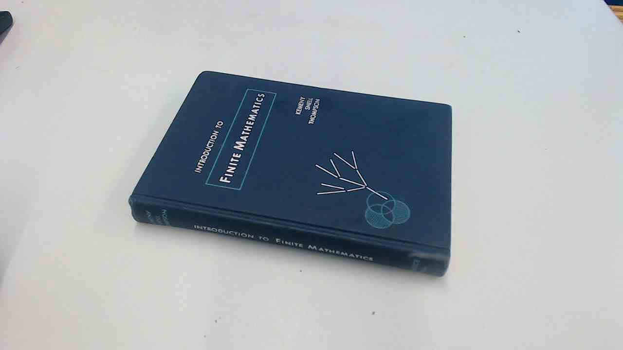 Introduction to Finite Mathematics: Kemeny, John G.: Amazon.com: Books