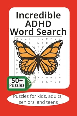 Incredible ADHD Word Search Puzzle Book: For Your Special Gift, 6x9 ...