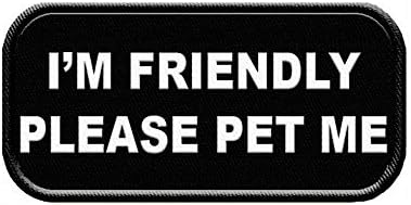 Amazon.com: Therapy Dog - Please Pet Me - Sew On Patch for Therapy Dog ...